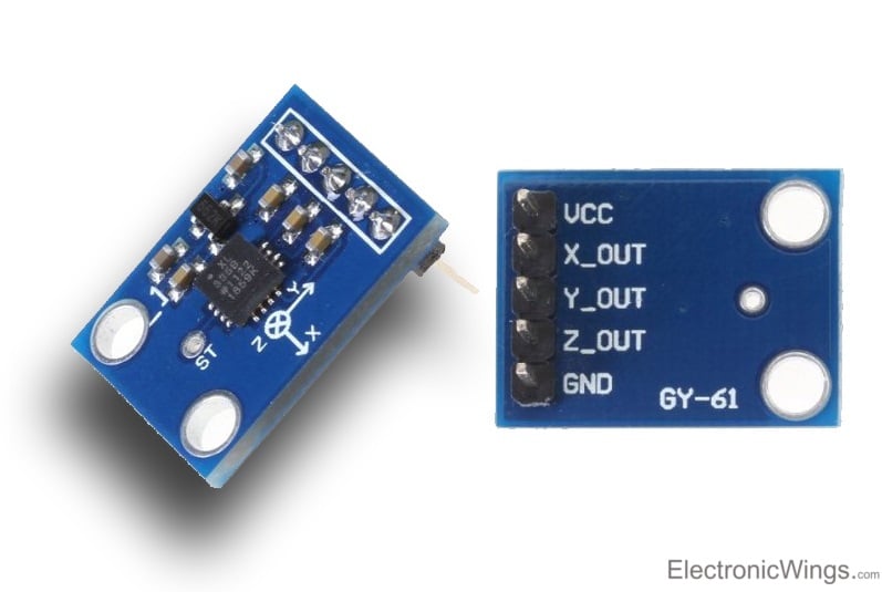 Adxl335 Accelerometer Module Electronicwings